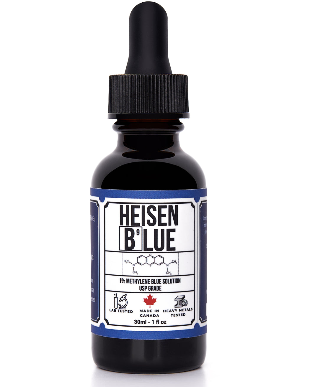 1% Methylene Blue Solution - 30ml - Small - Canada – Heisen Blue